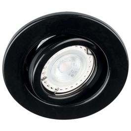 Foco Embutido Basculante GU-10 Negro Ø107mm IP20 VTEC RING