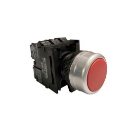Pulsador Rasante Rojo 22mm 1na+1nc