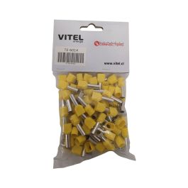 Ferul Doble Aislación Amarrillo para 2 Cables de 6.0mm