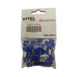 Terminal Macho azul 16-14 Awg Diámetro 4.7 Mm para Conexiones Eléctricas