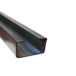 Riel 19x35x15mm Zincado Liso Tira 1.5 Mts.